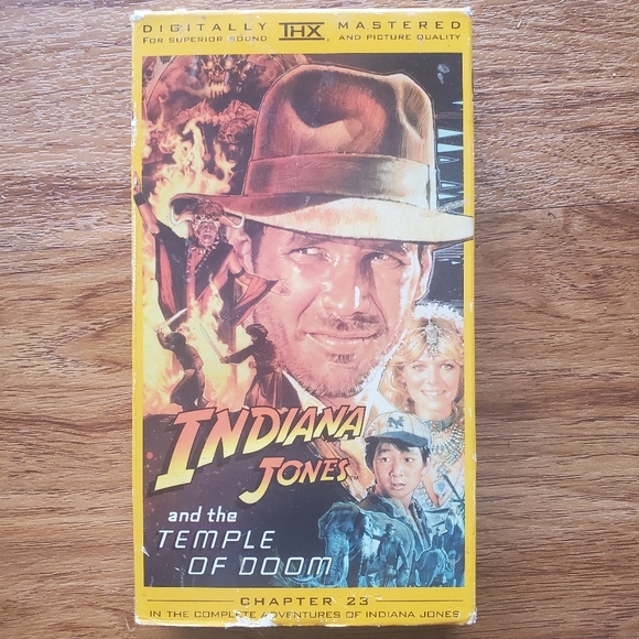 Other | Vintage Indiana Jones Vhs Cassette Tape | Poshmark